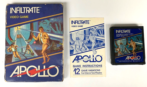 INFILTRATE Atari 2600 Video Game Complete With Box + Manual APOLLO ...