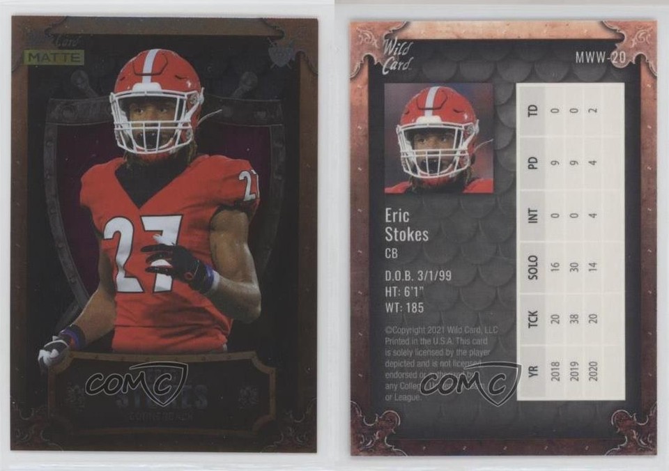 2021 MATTE Weekend Warriors Blaster Box White Foil - Blue Eric Stokes ...