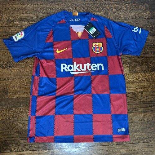 Lionel Messi #10 FC Barcelona NIke Jersey Mens Size XL Rakuten 2019 ...