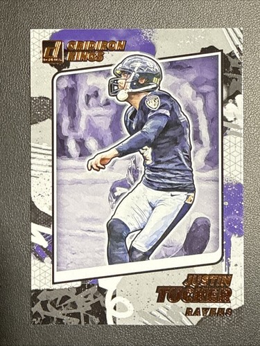 Justin Tucker Gridiron Kings 2021 Panini Donruss #GK1 Baltimore Ravens ...