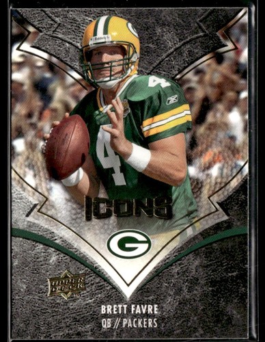 2008 Upper Deck Icons #34 Brett Favre Packers Football Card 2701H | eBay