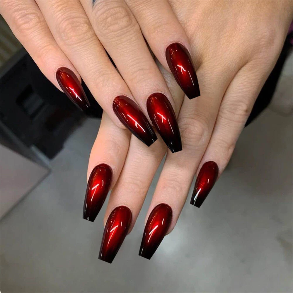 Red And Black Nails With Diamonds Red And Black Nails With Diamonds