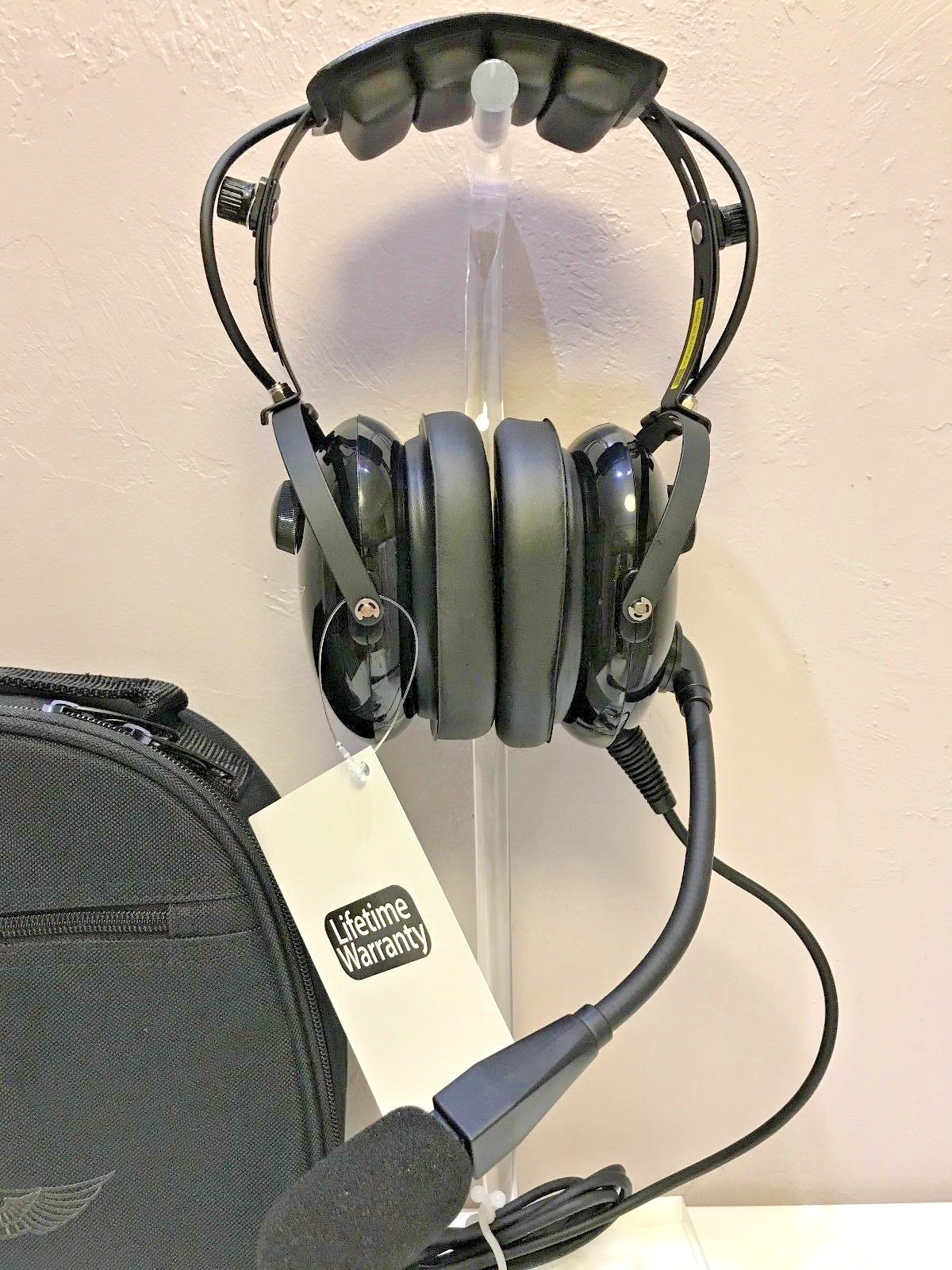 ASA AIR CLASSICS HS-1A GENERAL AVIATION HEADSET & CASE COMBO Lifetime ...