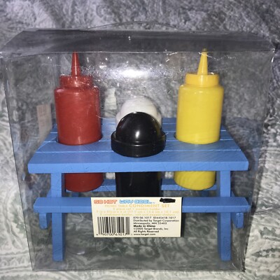Picnic Table condiment set. 5 Piece. 2005 Target. New | eBay
