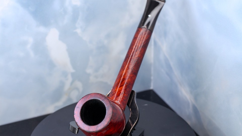 1957 DUNHILL Bruyere EC F/T Group 4A Fishtail ESTATE PIPE Ruby Red ...