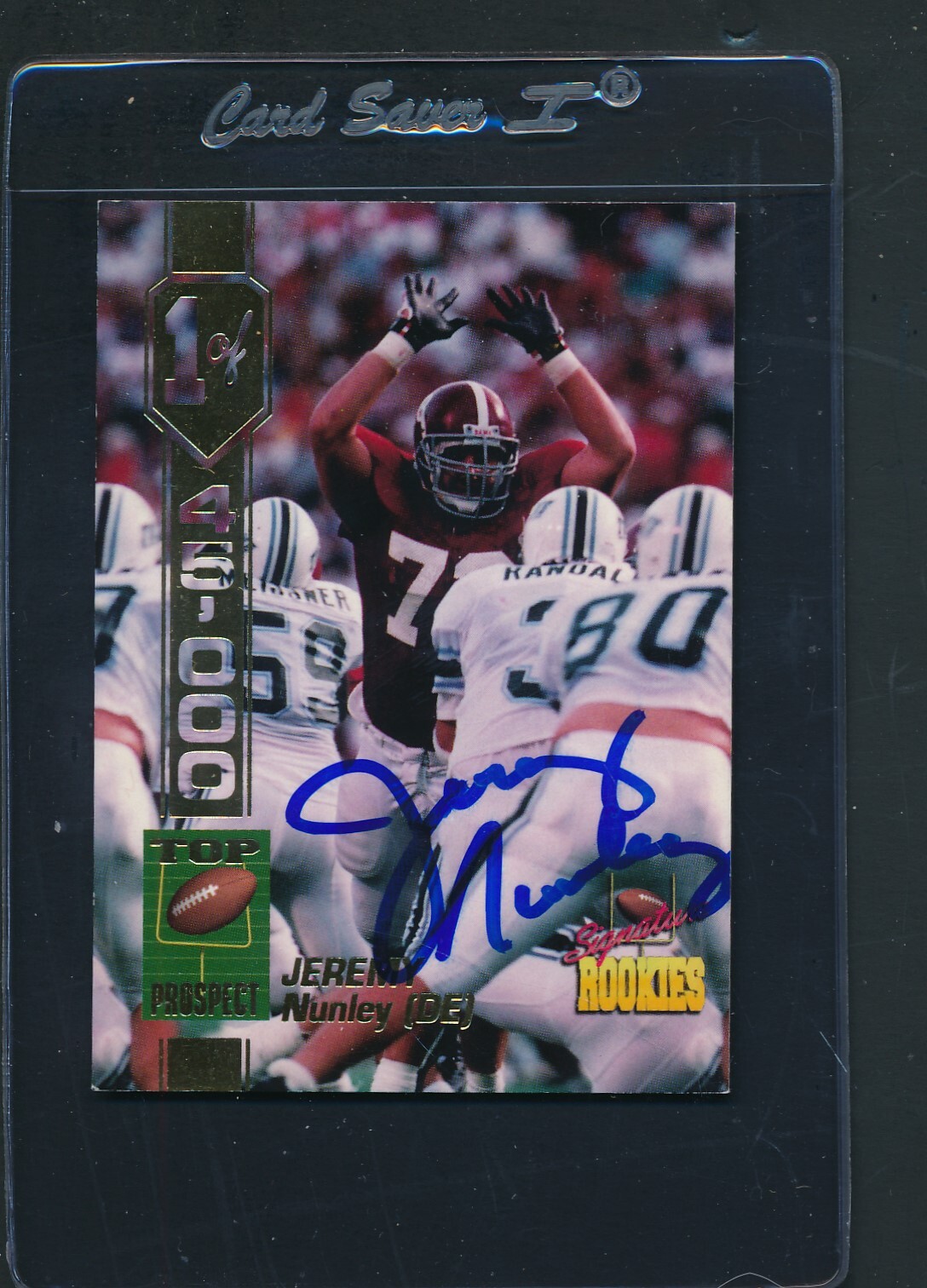 1994 Signature Rookies #40 Jeremy Nunley Alabama Signed Auto *D2206 | eBay