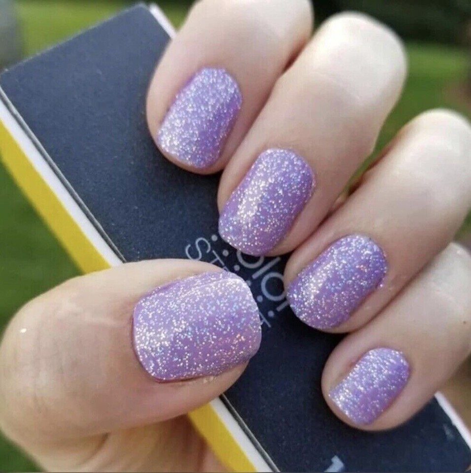 Color Street Nail Polish Strips - GLAMSTERDAM gorgeous lavender glitter ...