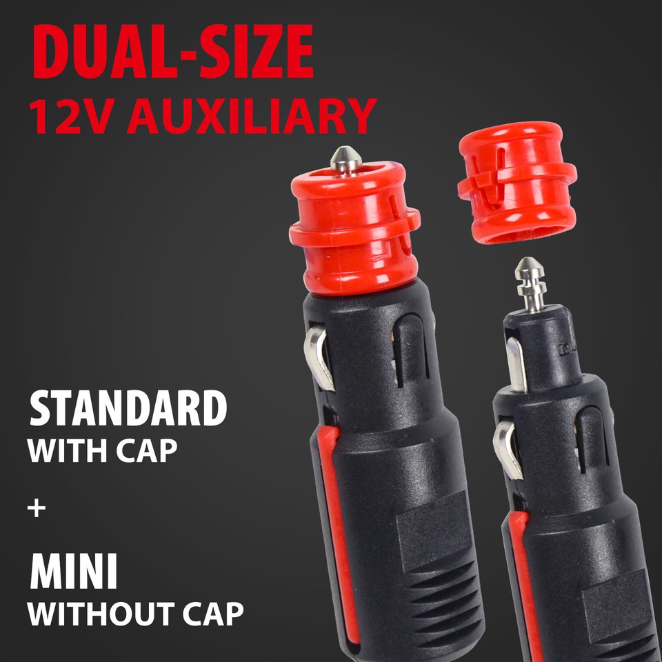 12V Male Plug Genius Smart Battery Chargers Compatible with NOCO GC003 ...