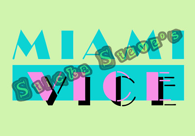 Miami Vice 1980's Cool 80's USA Vinyl Sticker Decal | eBay
