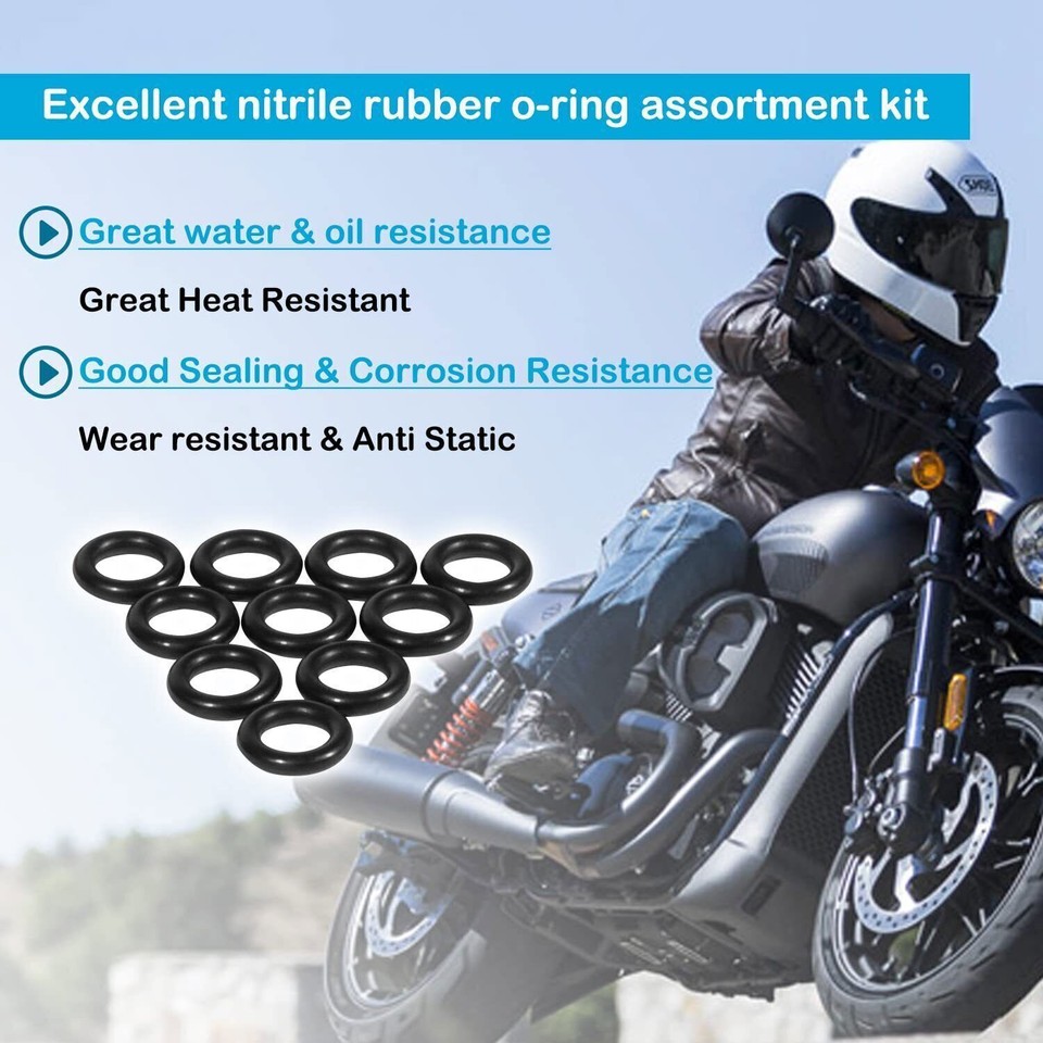 Replacement Male End Fuel Line O-ring Kit MC600-5 for Harley-Davidsons ...