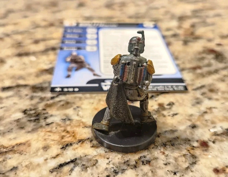 WOTC Star Wars Miniatures - Boba Fett Bounty Hunter #19 Very Rare w ...