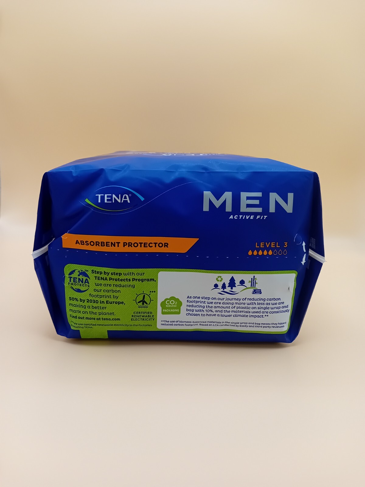 96x (6x16) Case of TENA Men Level 3, Premium Protect, High Absorbency ...
