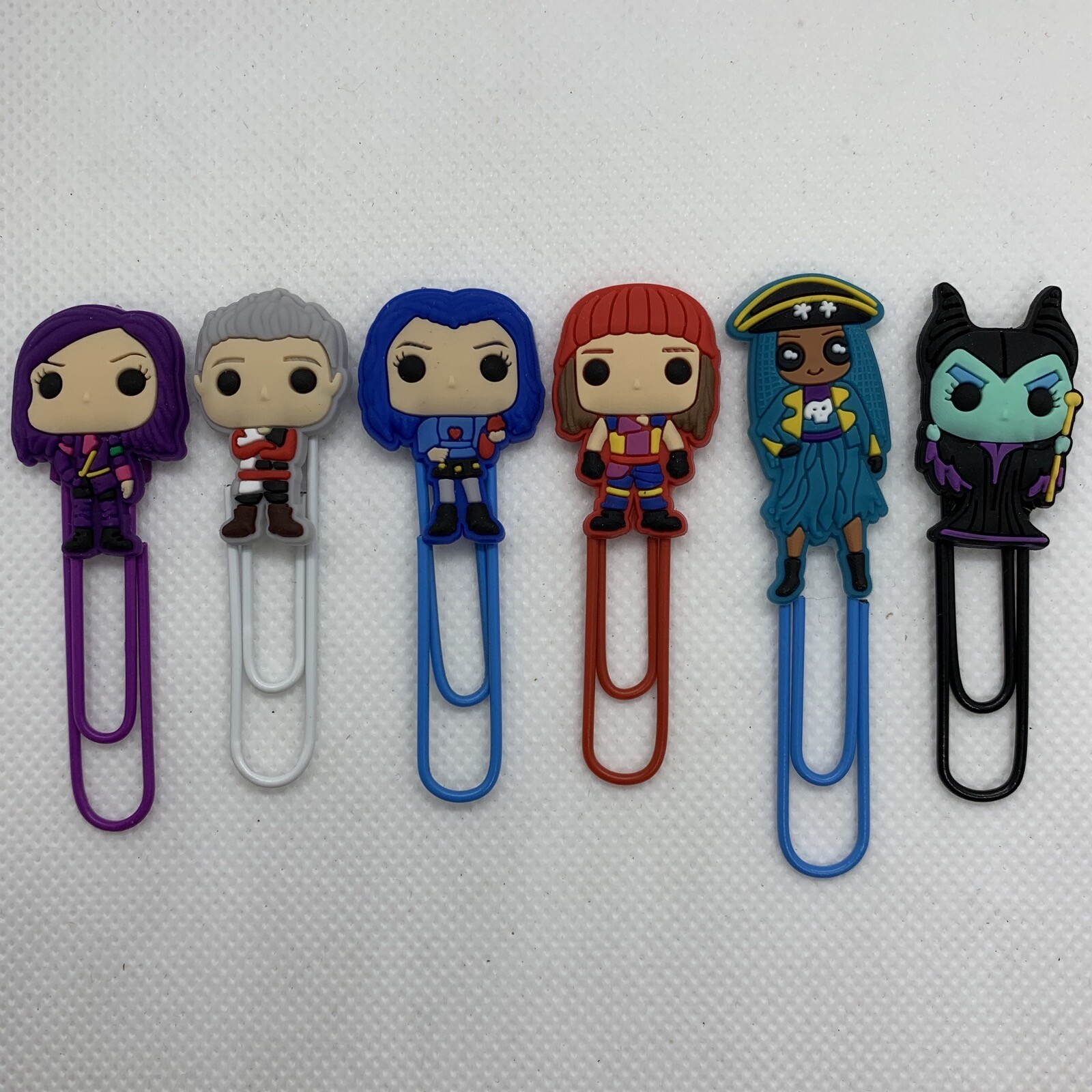 Descendants Bobblehead Paperclip Bookmark / Keychain - Mal Carlos Evie ...
