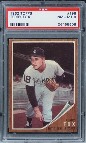 1962 Topps Terry Fox #196 PSA 8 NM-MT | eBay