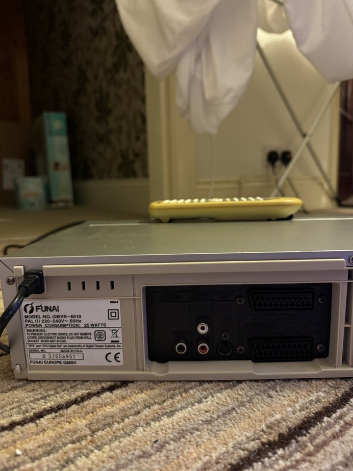 Funai DBVR-6510 Video Recorder VHS / DVD Player Combo Silver Tested ...