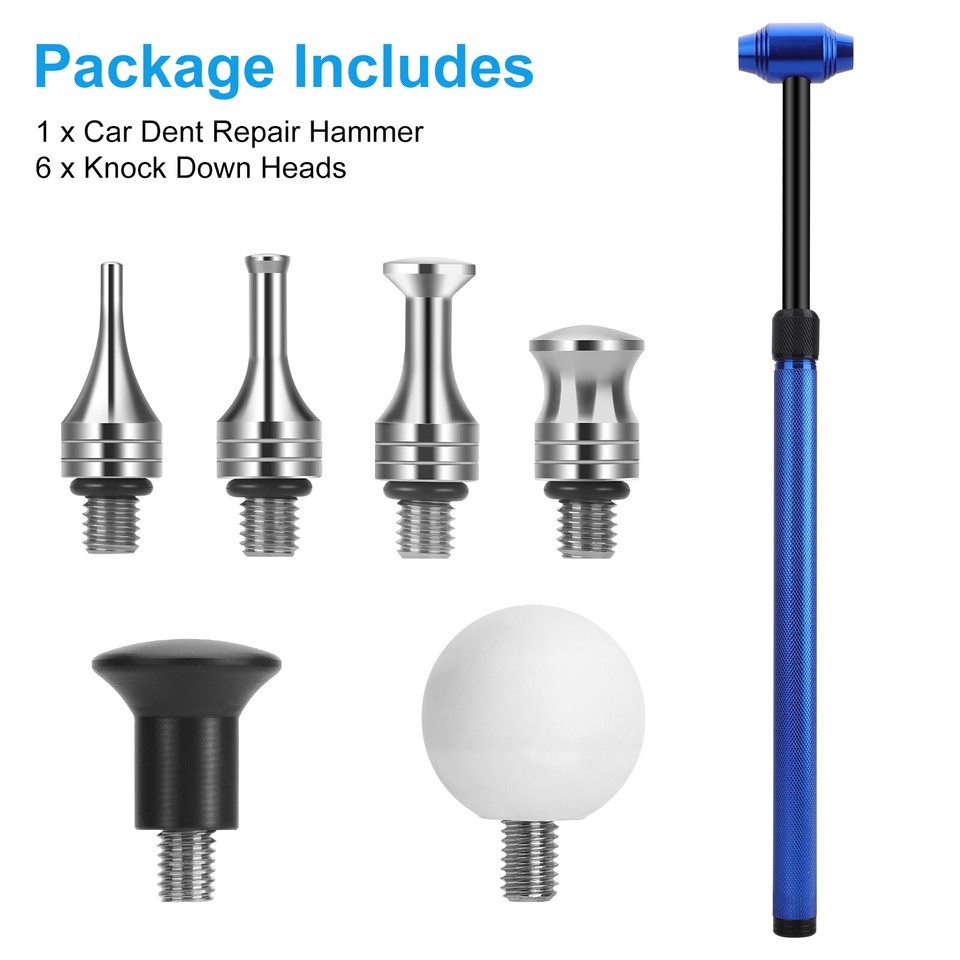 Retractable Car Dent Repair Tool Paintless Dent Tap Down Removal Hammer ...