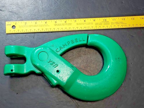 Campbell Grade 100 Self-Locking Clevis Hook 5/8 inch (W/O PIN), NEW | eBay