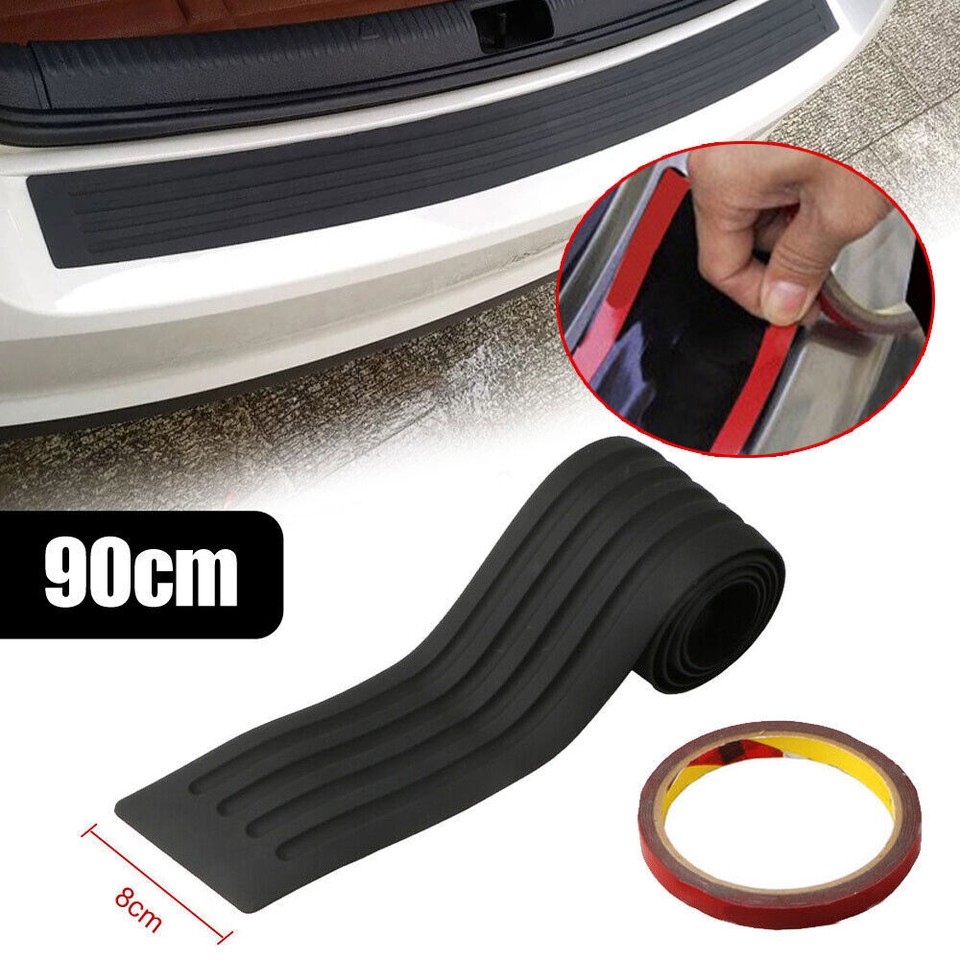 90cm Rear Bumper Guard Rubber Protector Trim Cover Scuff Car Trunk ...