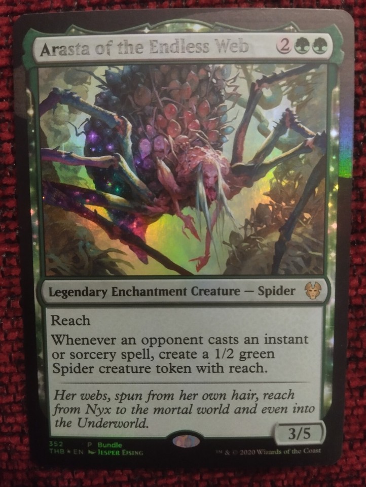 MTG Arasta of the Endless Web VERY RARE MISPRINT THB Promo 2020 WOTC | eBay