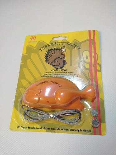 Admetior Perfect Turkey Thermometer Leave In Steel Wired Probe for ...