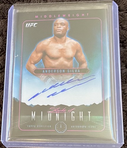 Anderson Silva Stroke Of Midnight Auto 2024 Topps Midnight UFC | eBay