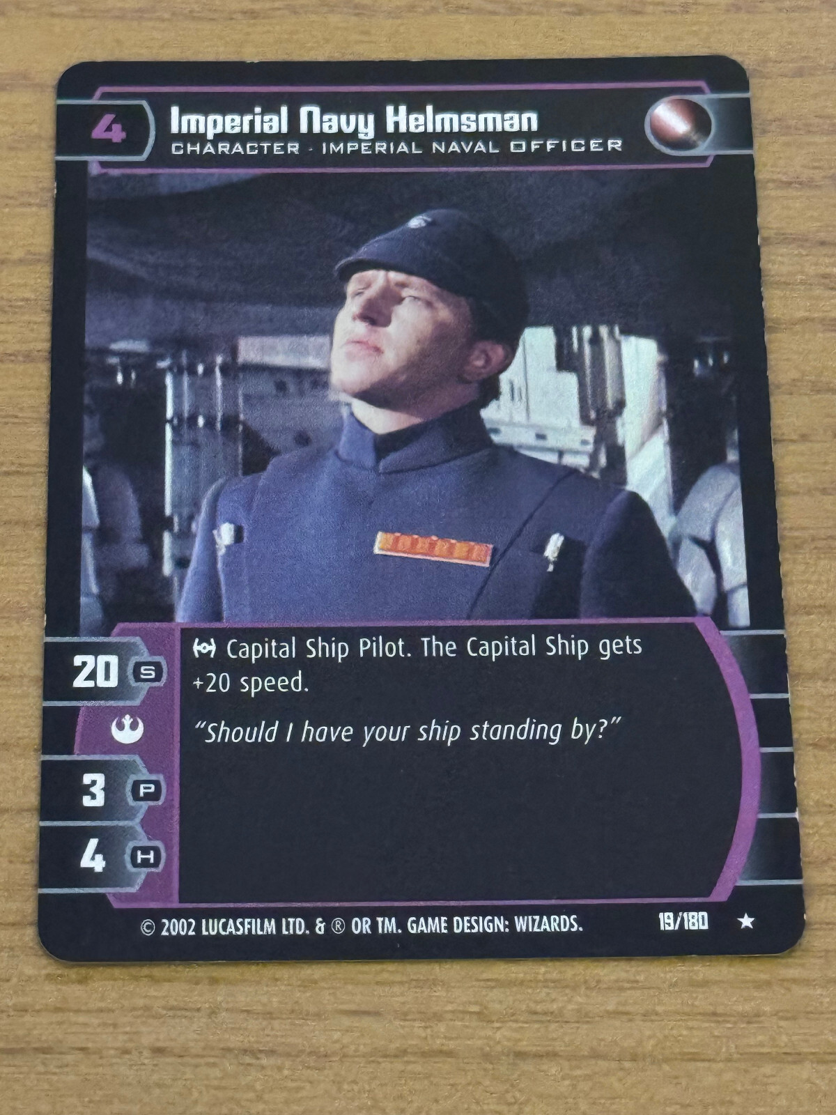 Star Wars TCG WoTC - A New Hope RARE - Imperial Navy Helmsman | eBay