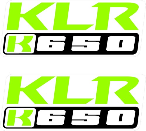#3768 (2) 2" Kawasaki KLR 650 KLR650 LIME Sticker Decal LAMINATED | eBay