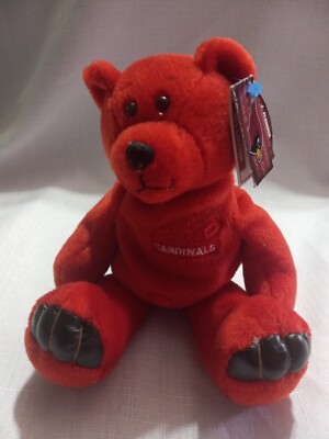 ST.LOUIS CARDINALS #16 PLUMMER BEAN FILLED BEAR RED PLUSH TOY LIMITED ...