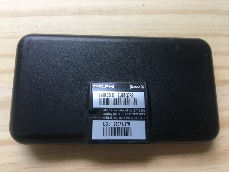 Delphi XM Radio Model SA10316 XpressRC Sirius Satellite Receiver Tuner ...