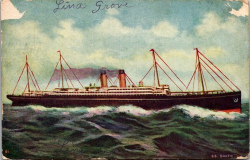 Postcard SS Baltic | eBay