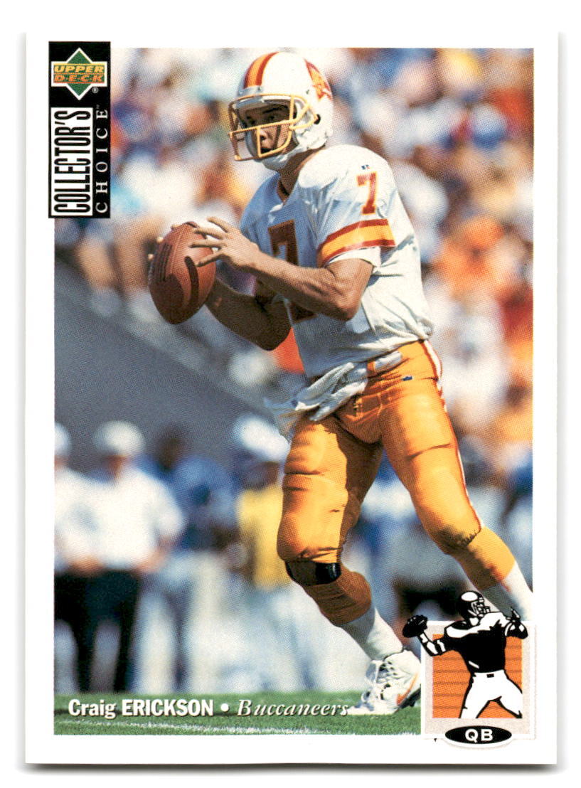 Craig Erickson 1994 Collector's Choice FOOTBALL #364 Tampa Bay ...