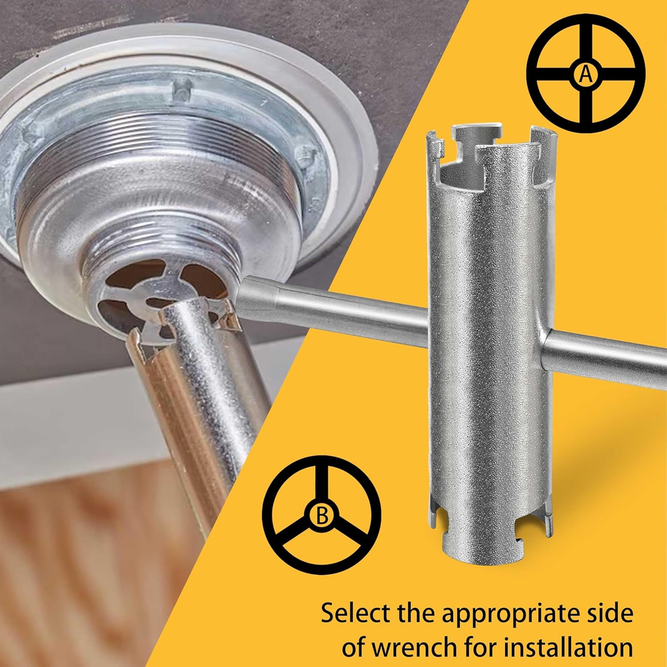 Strainer Basket Wrench, Double-Sided Kitchen Sink Basket Strainer ...