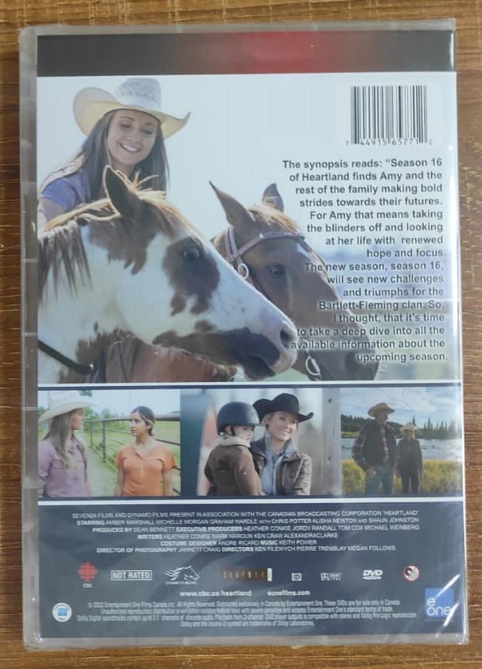 Heartland – Complete DVD Set: Season 16 (4 Discs) – Brand New / Fast ...