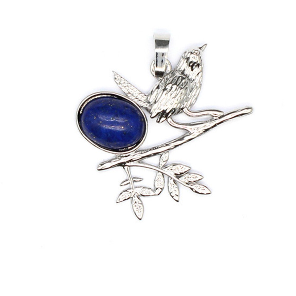 1Pcs Natural Stone Bird Chakra Crystal Quartz Pendant for Necklace ...