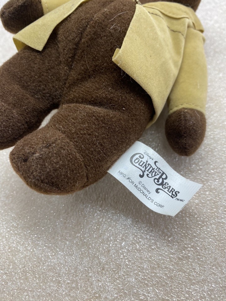 ZEB ZOOBER WALT DISNEY THE COUNTRY BEARS #3 McDONALDS HAPPY MEAL TOY ...