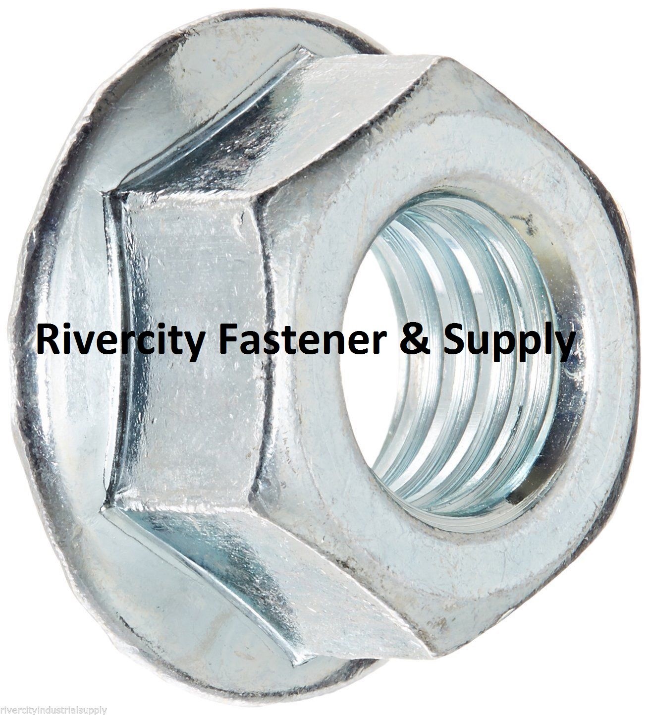 (600) 3/8-16 Serrated Flange Lock Nut / Whiz Nuts - Zinc Plated Steel ...