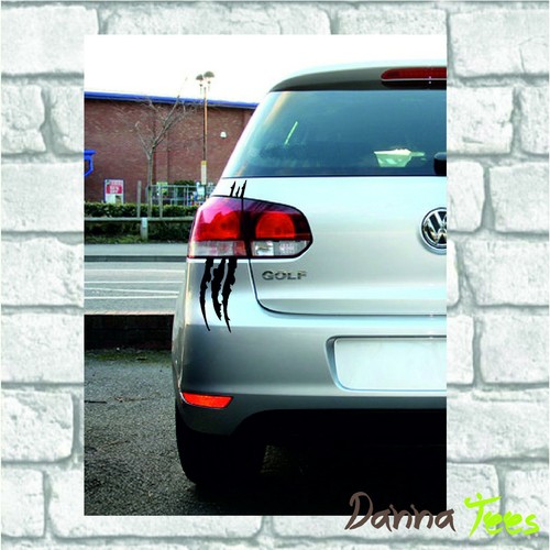 MONSTER SCRATCH * Car Decal * Bumper/Window Vinyl Sticker 7 years | eBay UK