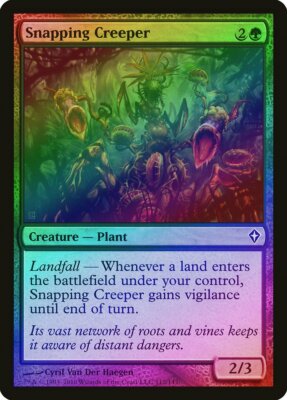 Snapping Creeper FOIL Worldwake NM Green Common MAGIC GATHERING CARD ...
