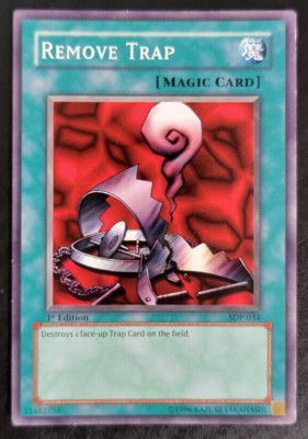 Yu-Gi-Oh - Trading Card - Spell Card - Remove Trap - 1st Edition - SDP ...