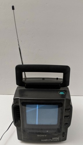 Vintage Sony Mega Watchman Walkman Portable TV AM/FM Radio FD-525 ...