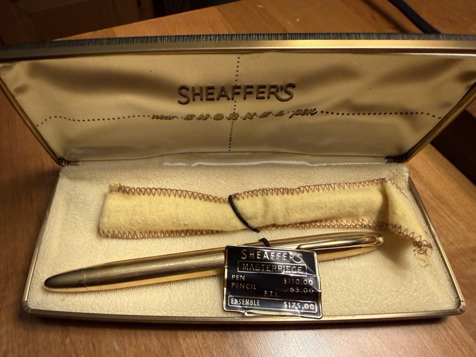 Sheaffer Snorkel Masterpiece 1952–53 fountain pen & pencil set | eBay