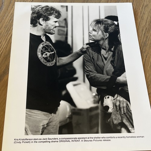 Rare Kris Kristofferson 1990s Press Photo Cindy Pickett ORIGINAL INTENT 8x10 | eBay