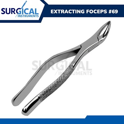 Extracting Forceps Dental Surgical Instruments #69 Stainless Steel ...