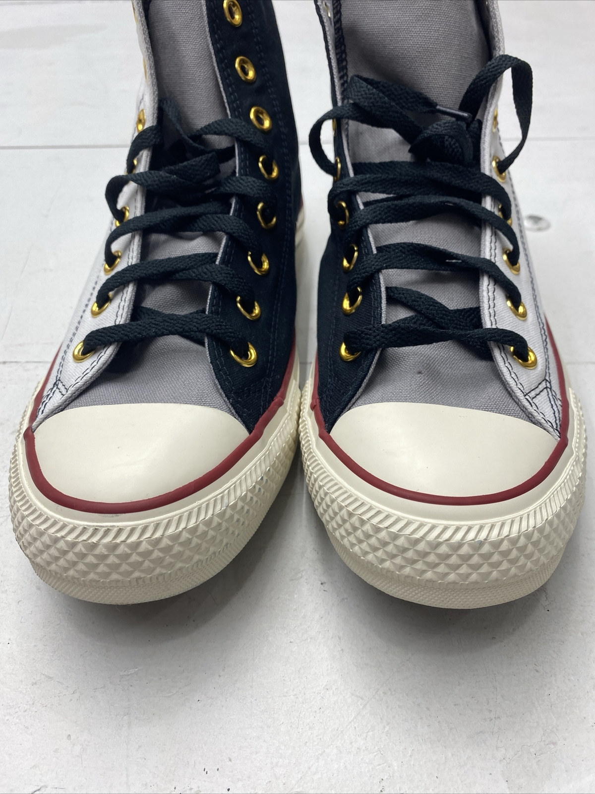 Converse All-Star high tops Custom Black/White/Gray Poland On Side Men ...