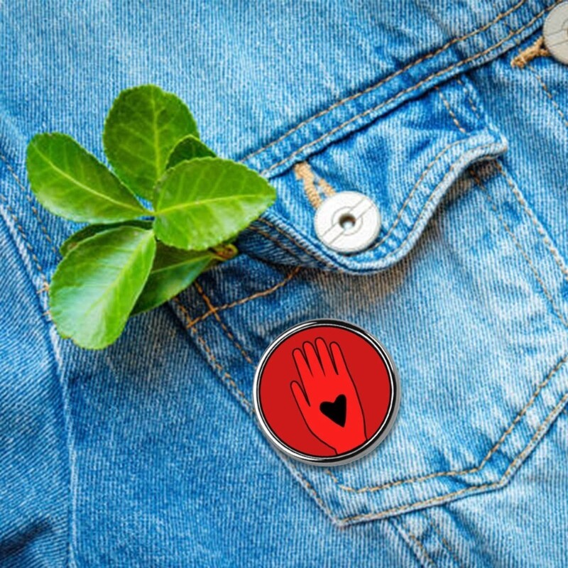 Creative Enamel Pins Round Ceasefire Pin Badge Clothing Jewelry ...