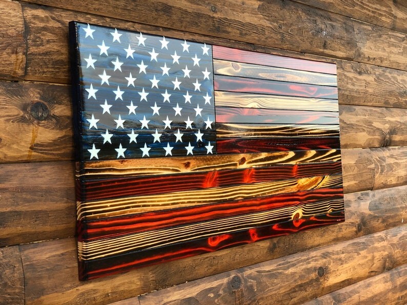 Rustic Wooden American Flag Backgrounds Rustic Wooden American Flag,