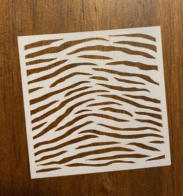 Tiger Stripes Reusable 10 MIL Laser Cut Mylar Stencil Art Supplies ...