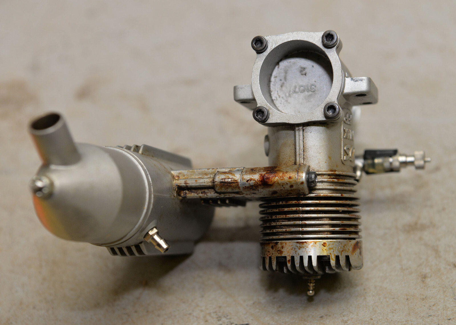 Saito FA-65 box & OS 40FP engine two stroke model airplane motor ...