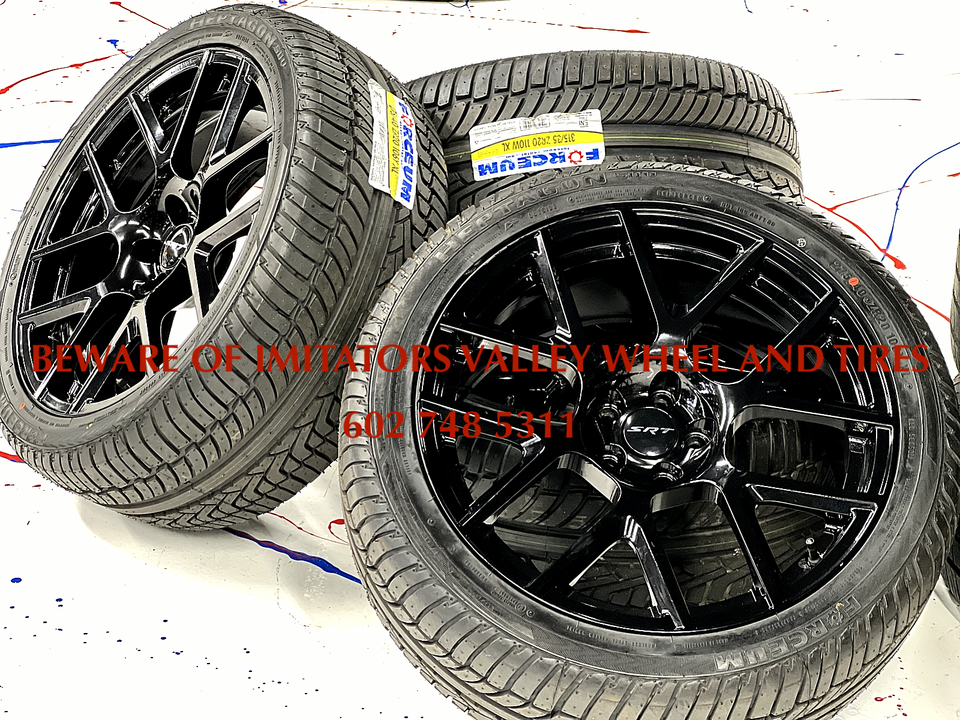20" OEM MOPAR HELLCAT DODGE SRT SCAT PACK RIMS TIRES OEM 2454520 ...