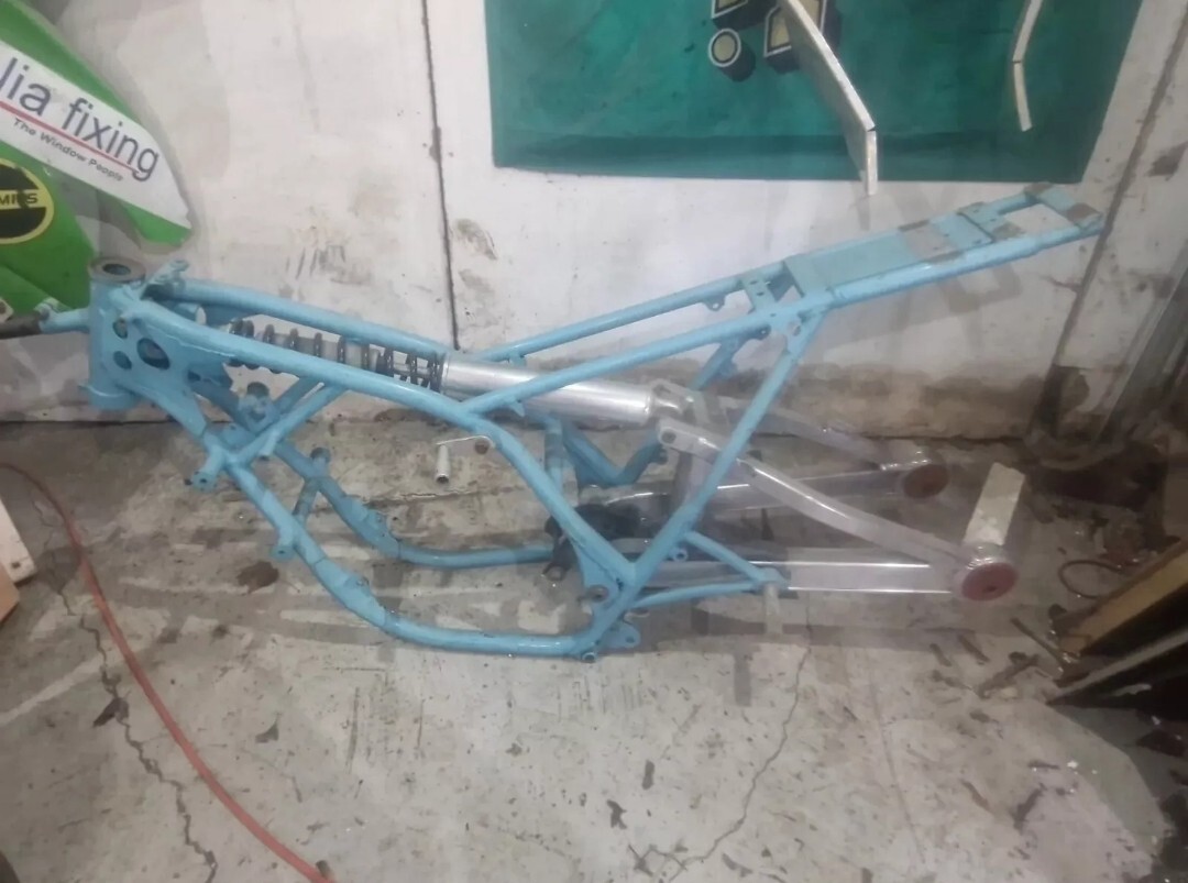 Yamaha TZ125G 1980 Frame. EXTREMELY RARE!! Shocker and Spondon swinging ...